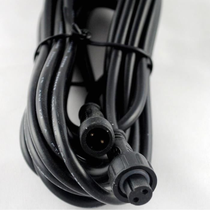 2 Pins 3M Rallonge Pour Les Câbles Des Spots Encastrable Extérieur Pour ...