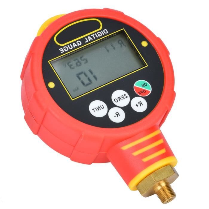 Manomètre numérique, manomètres industriels manomètre numérique, réfrigérant de climatisation 1 ...