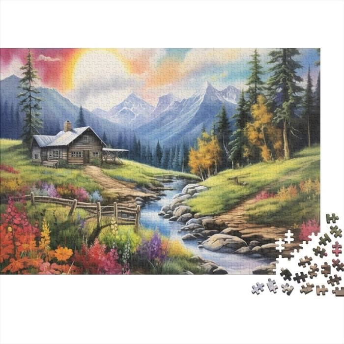 Sérénité Alpine Puzzles Adulte Puzzle 1000 Pieces Adultes Et ...