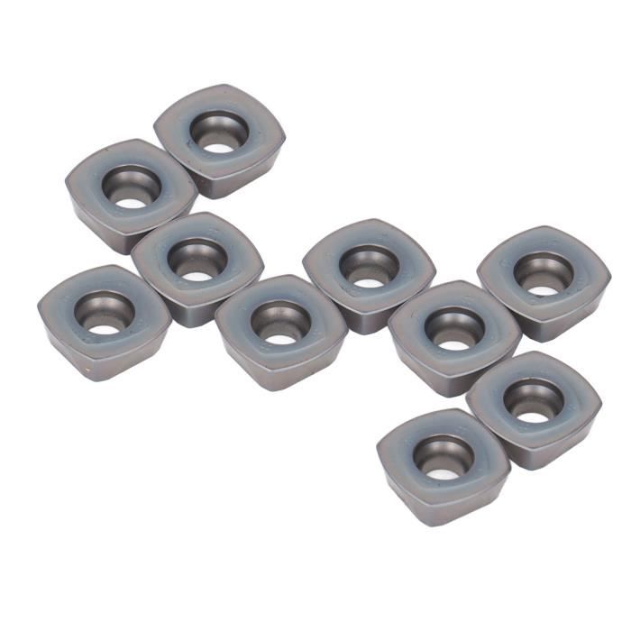 EJ.life CNC Insert Cutter 10 pièces carré tournant Inserts carbure enduit fraises CNC industriel ...