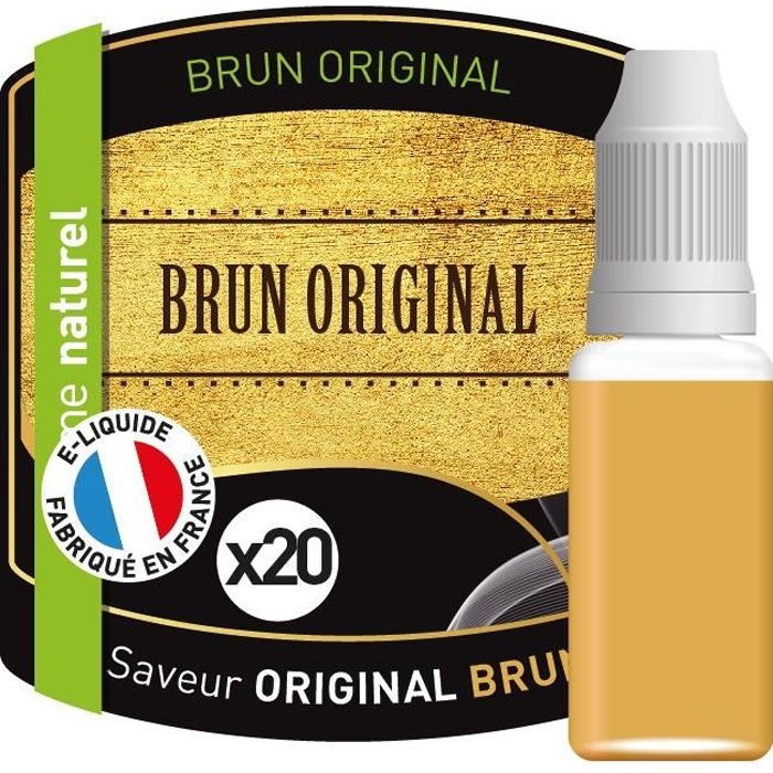 Lot de 20 e-liquides saveur Tabac Brun Green Gold ® 10 ml 12 mg ...