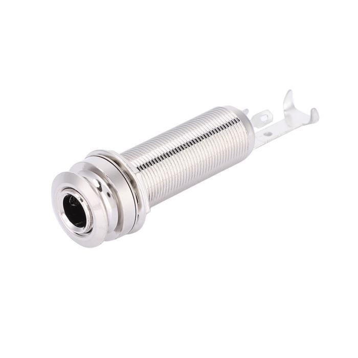 Prise jack à broche mono en cuivre pour micro guitare électrique ...