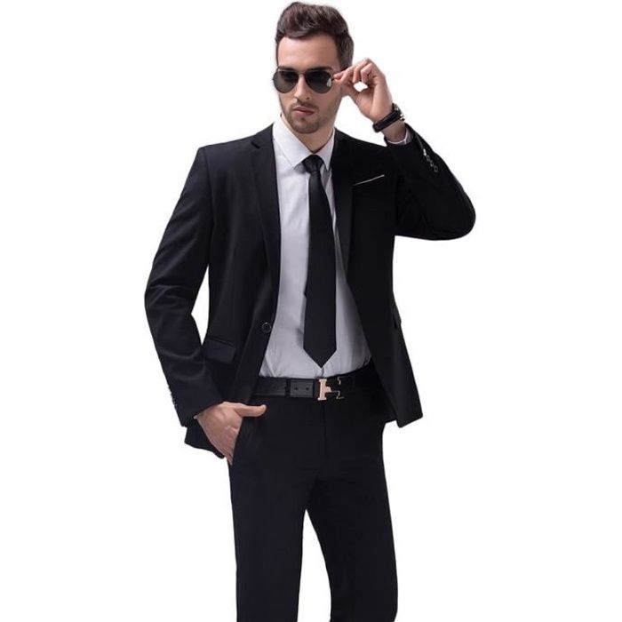 Costume Mariage Hommes 2 Pièce Mode Costumes Revers Cranté Vêtement ...