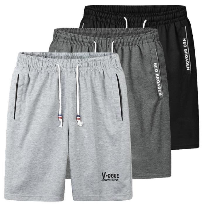 Short Homme Lot de 3 Mode Été Shorts Sport Homme Avec Cordon De Serrage ...