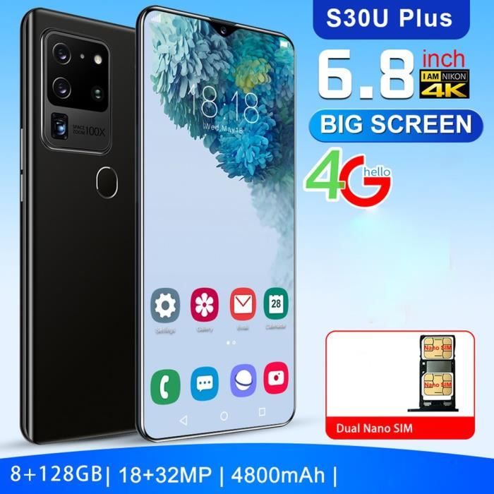 Ultra-fin Smartphone Débloqué 4G,quad-Core 3Go+32Go Android S30 Ecran Waterdrop 6,8 Pouces ...