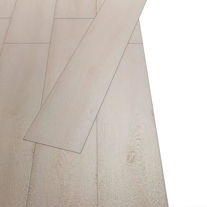 Planches de plancher PVC - PWSHYMI - Chêne blanc classique - 18 ...
