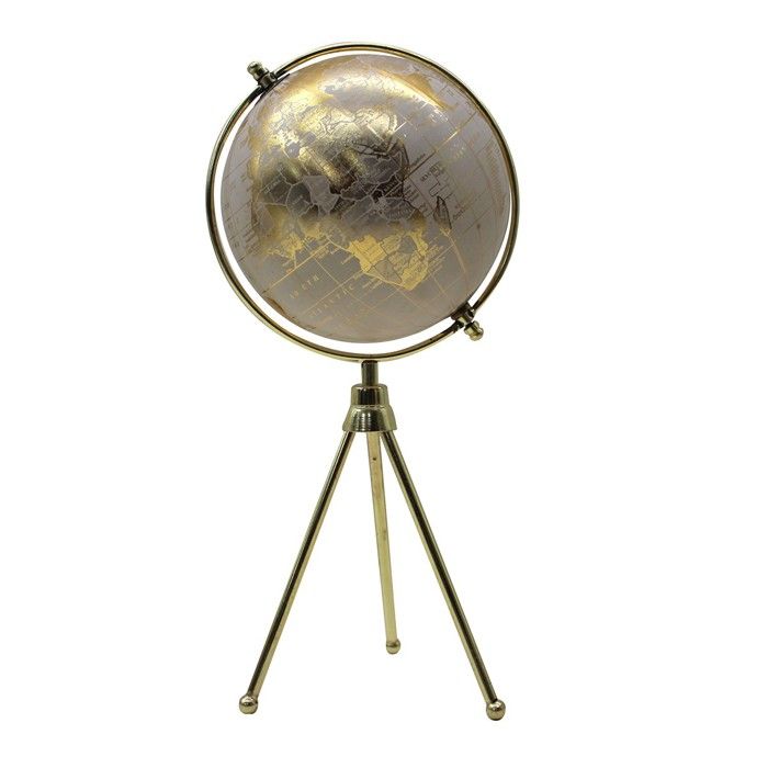 Globe - ORIGEN - Planisphere - Rond - Gris - 36x17x15cm - Cdiscount ...