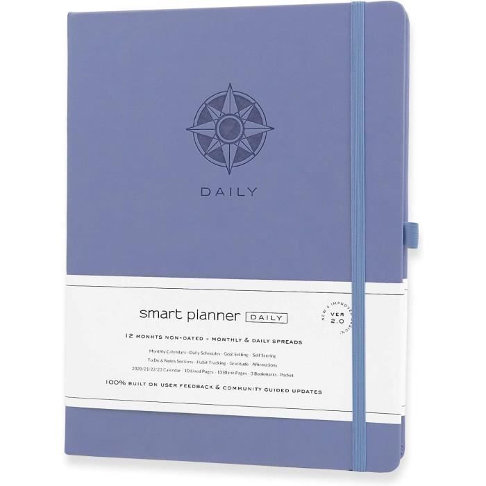 Smart Planner Daily 2020-2021 – Atteignez vos objectifs et augmentez ...