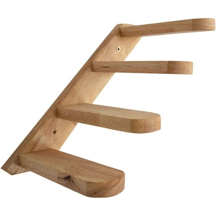 Escalier pour chat - SSS - Support mural - Bois massif - Marron - Contemporain - Design ...