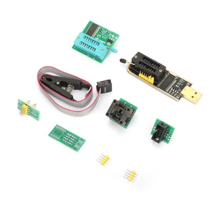 Tbest SOP8 To DIP8 Converter Module, Stable CH341A 24 25 Series Programmer USB Programmer ...