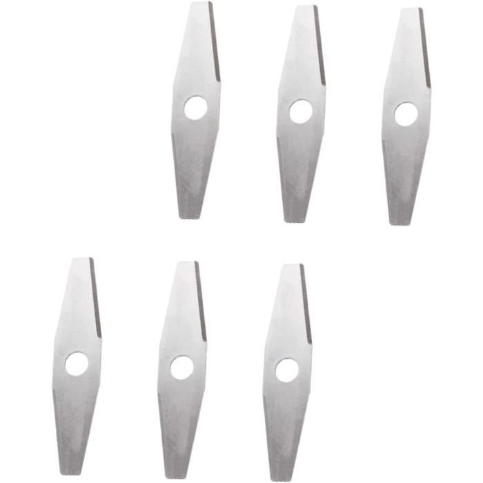 Lame De Débroussailleuse 6 Pièces Lame De Tondeuse À Gazon Outils Universels Coupe-Bordures Tête ...