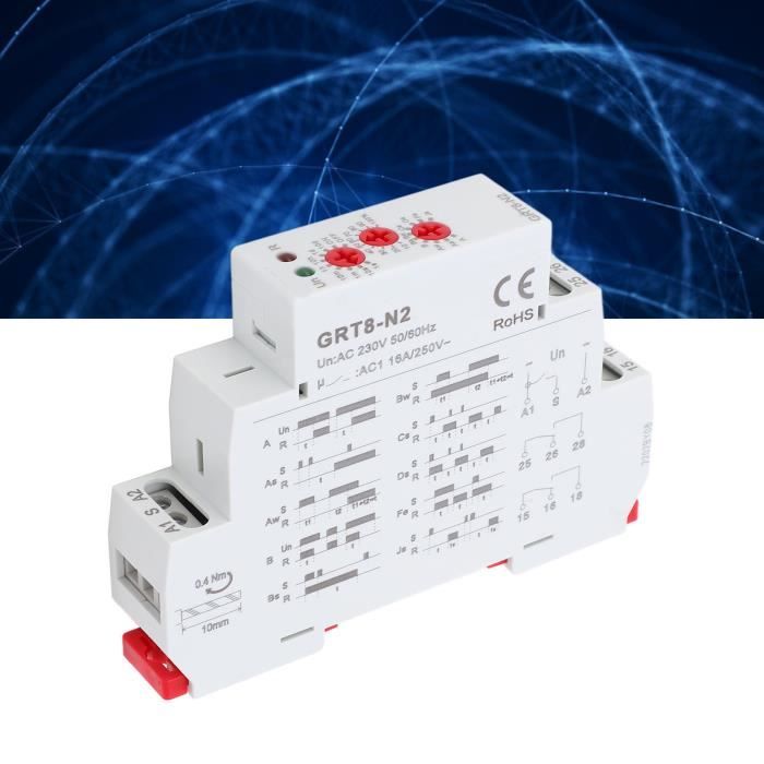 Relais temporisé multifonction - YOSOO - AC 230V - Coque ignifuge ...