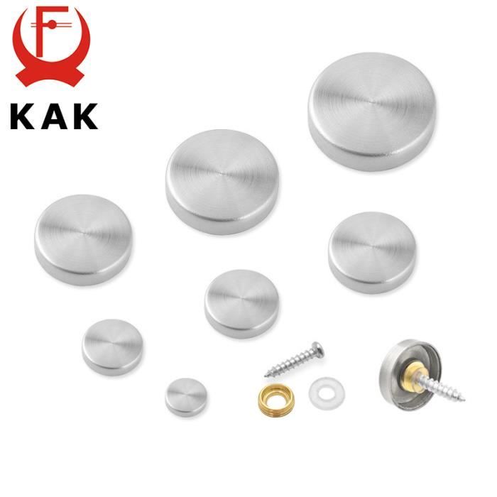 Gold-25mm -4 vis de fixation en verre KAK en acier inoxydable, clous de ...