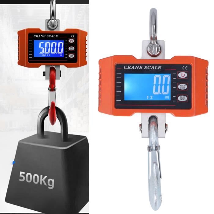 Balances à crochet Balance de grue 500kg 1100lb crochet de pesage ...