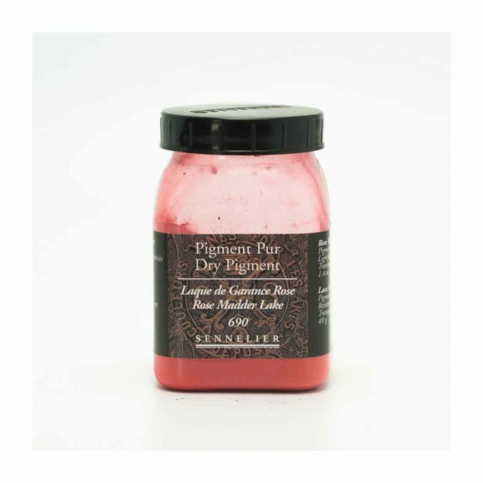 Pigment pour création de peinture - pot 40 g - Laque de Garance rose ...