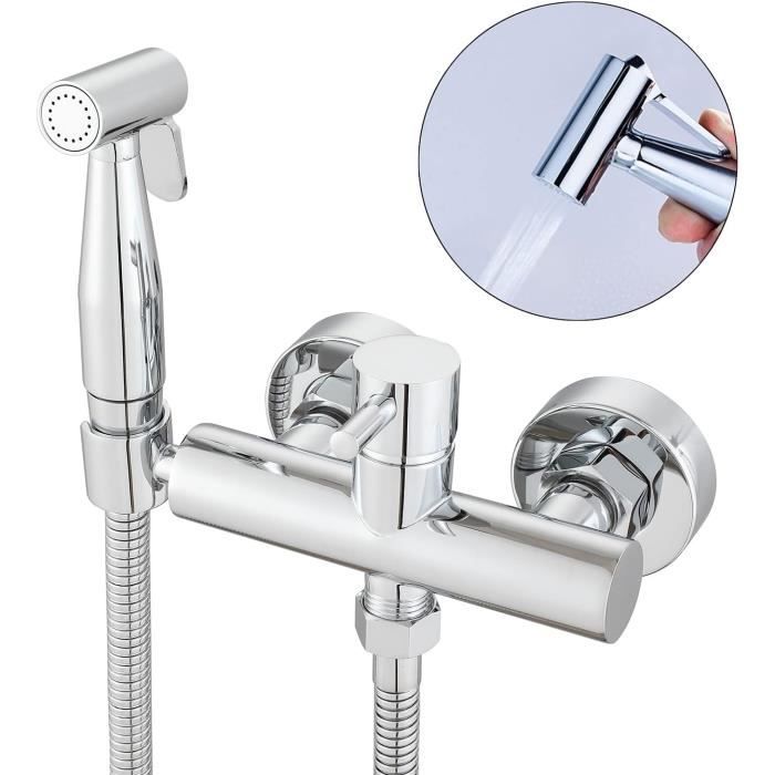 Wussh Shattaf Kit de douche pour WC avec douchette et bidet musulman en ...