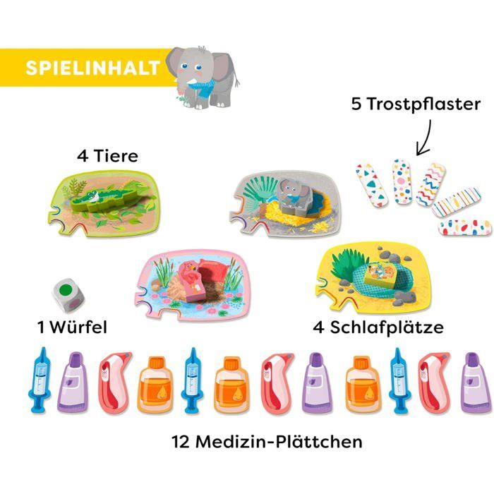 Premiers Jeux Animaux Médecins Mallette avec Deux Idées de Jeu pour ...