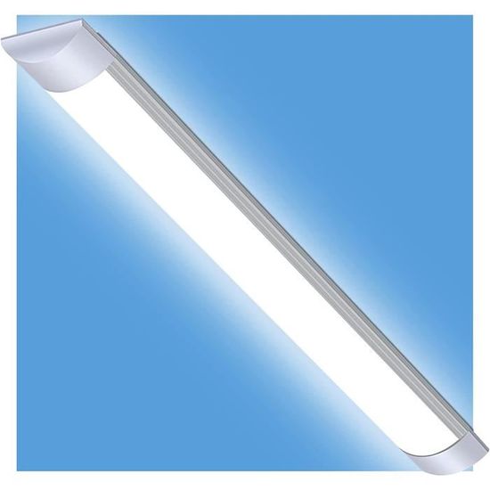 Néon Led 90cm, 30W 3600LM Tube LED, Blanc Froid 6500K Plafonnier Led, Ultraslim Reglette Led ...