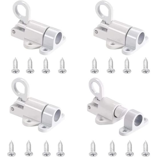 4 Pièces Loquet de Boulon de Porte à Rebond, Ressort Bounce Verrou De ...
