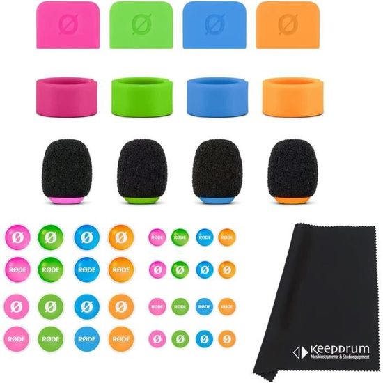 RØDE Colors 2 Kit d'identification pour microphones sans fil GO et ...