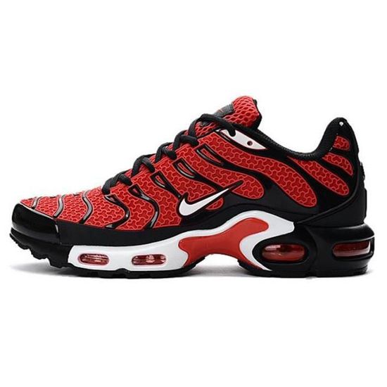 HOMMES NIKE AIR MAX TN BASKETS CHAUSSURES DE SPORT ROUGE ROUGE ...