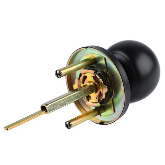 Qiilu Serrure de poignée de porte à boule en acier inoxydable 201 acier ...