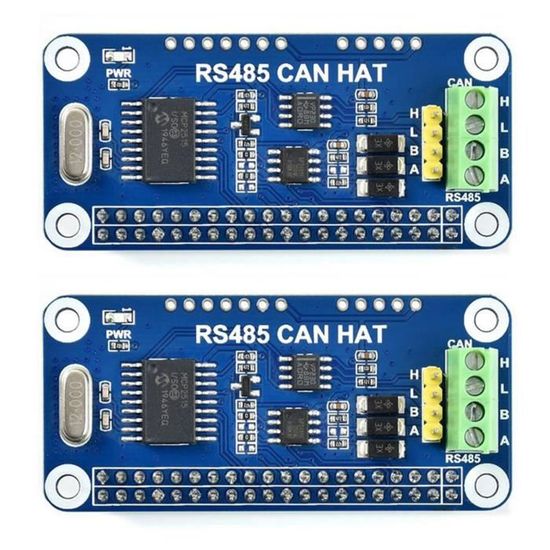 2X Waveshare RS485 CAN HAT pour Raspberry Pi Permet Une Communication ...