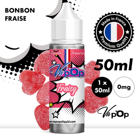 E-liquide Cigarette électronique -BONBON FRAISE TAGADA - 50MPGV/50VG ...