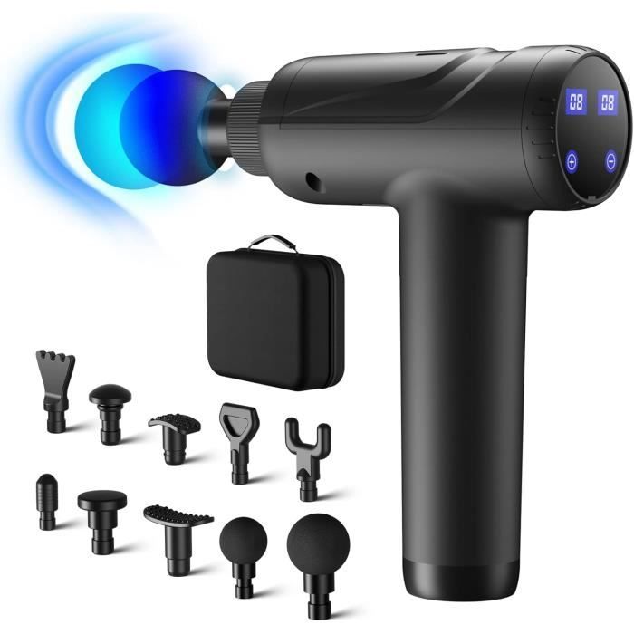 Pistolet de Mas , Mas Masseur Musculaire Mas gun avec 20 Niveaux ...