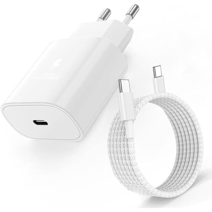 Chargeur Rapide iPad,25W USB C Chargeur iphone Rapide avec Original 2M ...