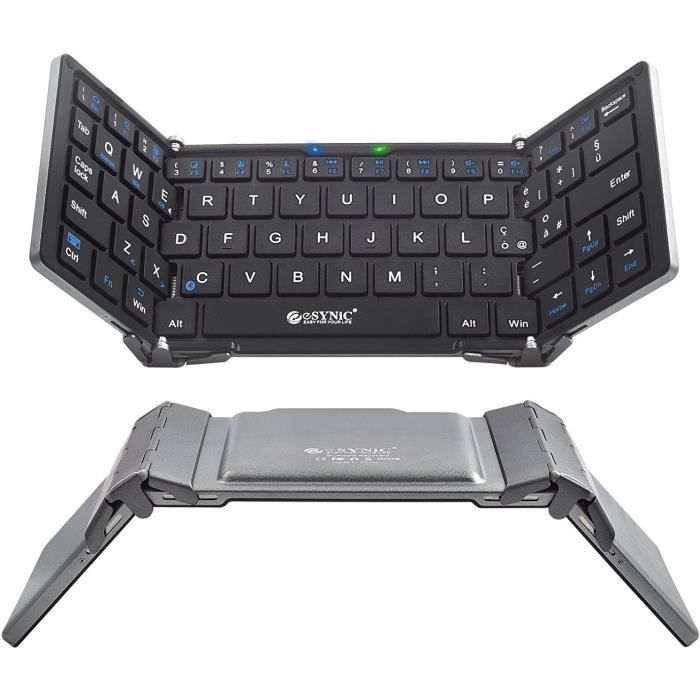 Clavier pliable sans fil avec bluetooth 3.0, qwerty, portable clavier ...