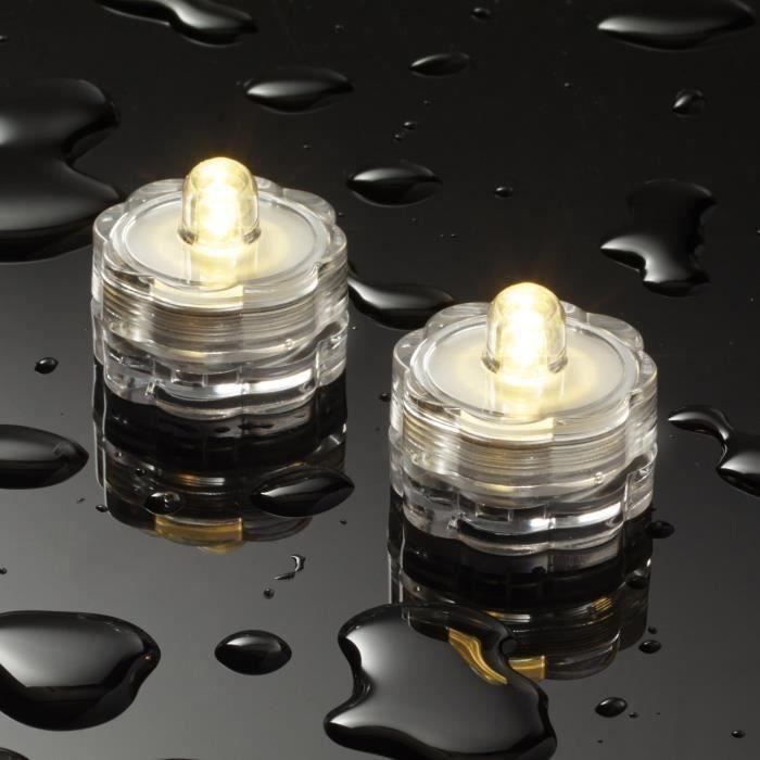 Lot de 20 Bougies LED Blanc Chaud Étanches et Submersibles à Piles de Lights4fun","isCdav":false ...