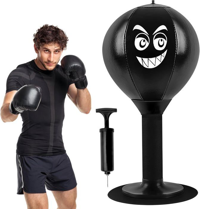 Punching Ball de Bureau, Boxe Table Stress Buster sur Pied Punching ...