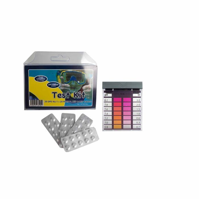 Well2wellness Kit de test de piscine Chlor/pH, Piscine Accessoire, avec ...