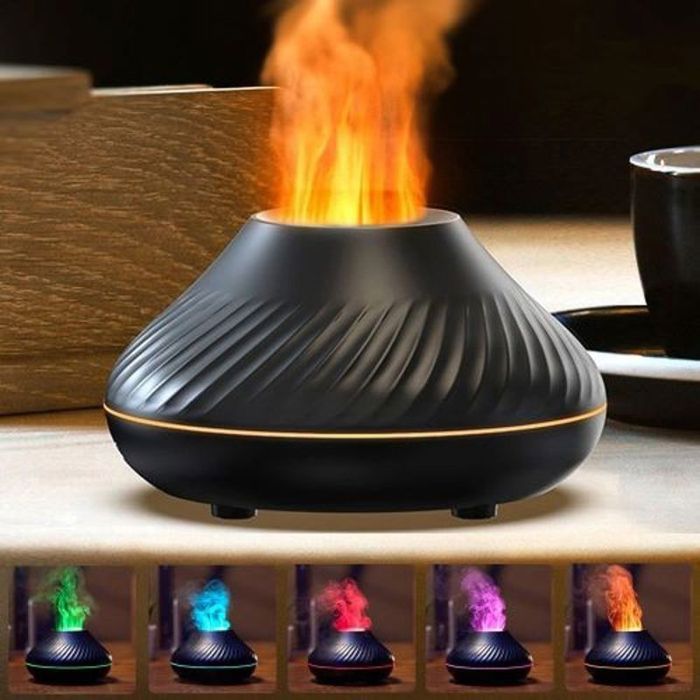 Diffuseur d'arômes à flamme diffuseur d'huiles essentielles veilleuse 7 ...
