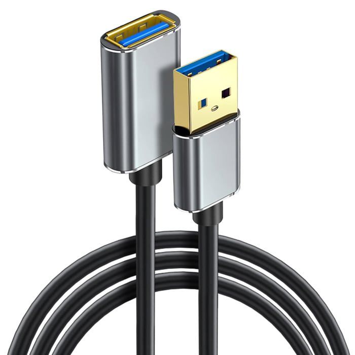 Câble Rallonge USB 3.0, 2m Câble Extension Mâle A vers Femelle A 5 Gbps ...
