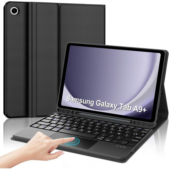 Clavier tablette pour Samsung A9 Plus - ZVVN - 11 pouces - Noir - Pavé ...