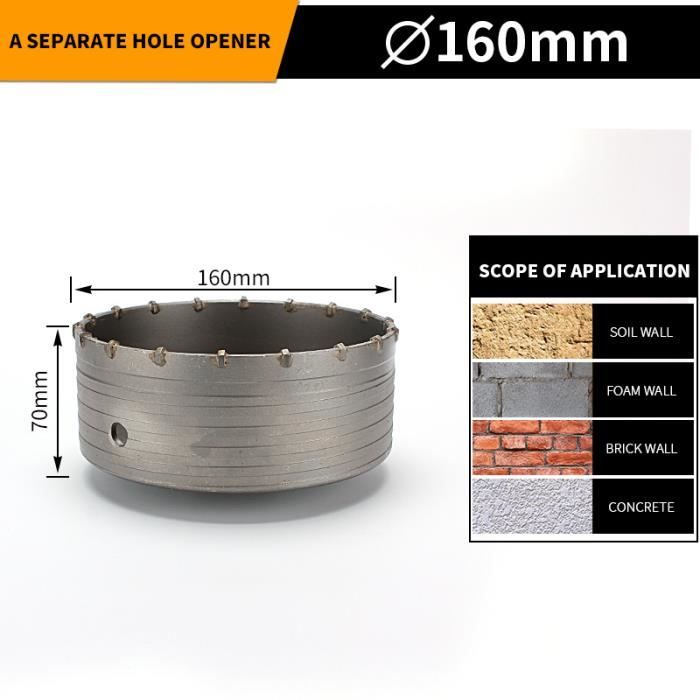 Enclume,Meikela-Scie cloche pour mur en béton,outil de coupe de pierre ...