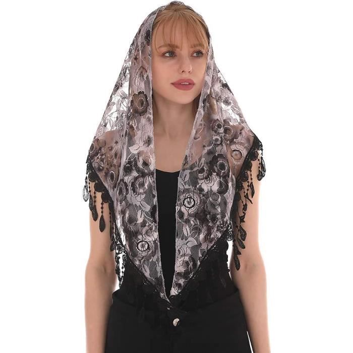 Dentelle Infini Voiles Mantilla Voile Catholique Église Voile Couvre ...