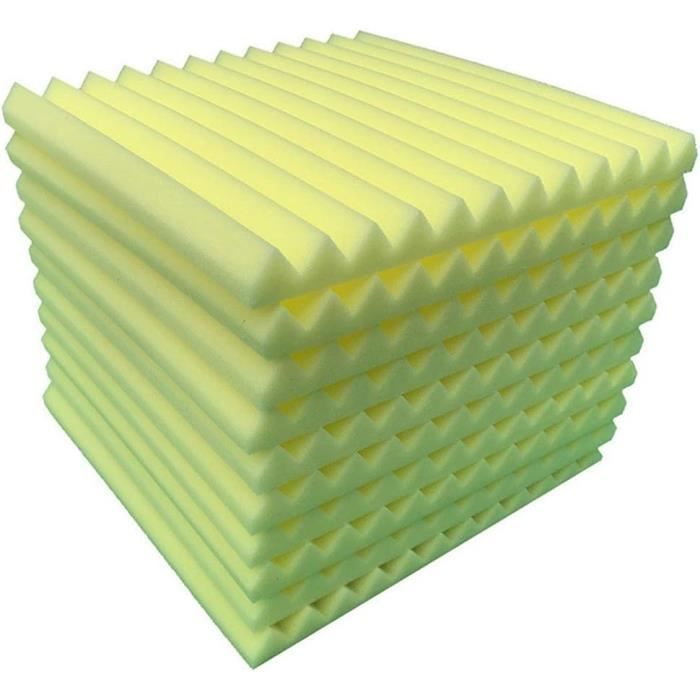 Lot De 20 Dalles Acoustiques En Mousse Pour Isolation Phonique Et ...