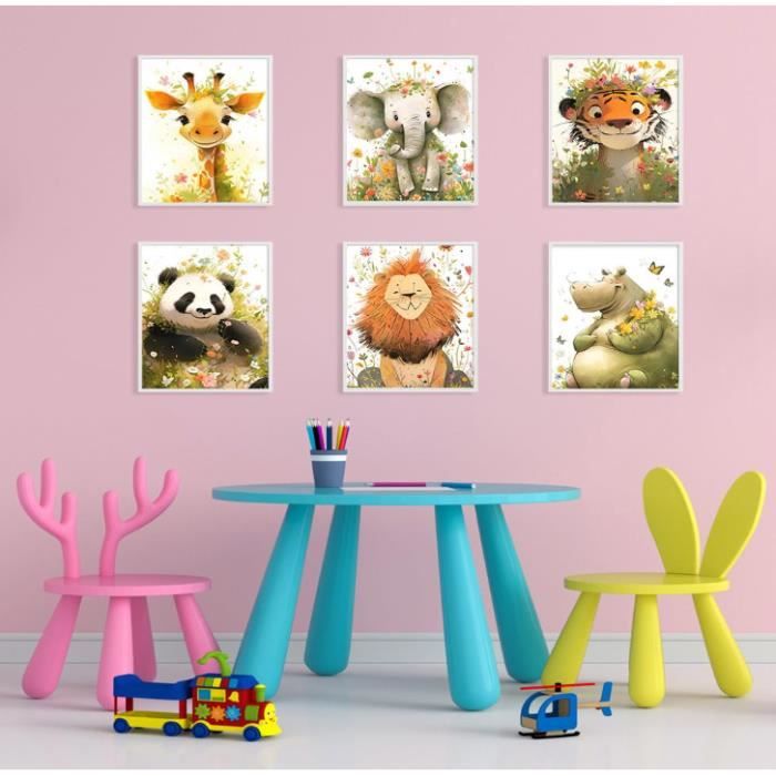 Lot de 4 affiches posters pour chambre d'enfant bébé Poster Décoration ...