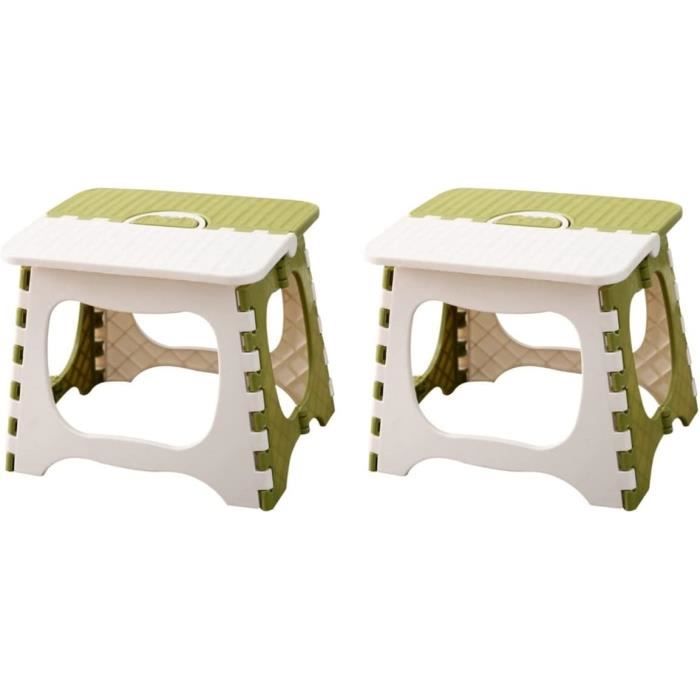 Lot de 2 Tabourets Pliants Petit Tabouret Pliant Portable Marchepied ...