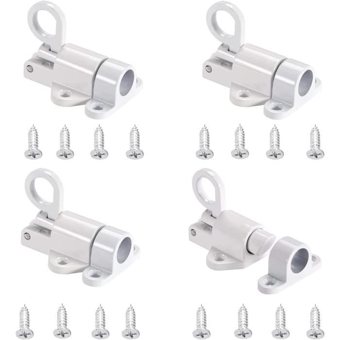 4 Pièces Loquet de Boulon de Porte à Rebond, Ressort Bounce Verrou De ...
