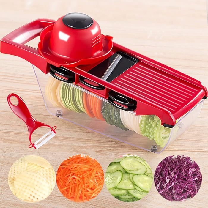 Coupe-légumes Trancheuse,Coupe-oignon Dicer Multifonction Food Cutter ...