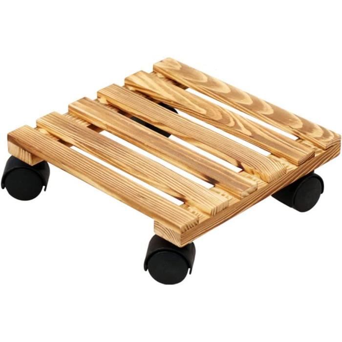 N A Caddy De Palette De Plante En Bois, Déménageur De Pot De Jardinière ...