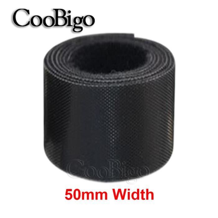 Feuillard,2 mètres 10-15-20-50mm noir Velcro auto adhésif attache bande réutilisable forte ...