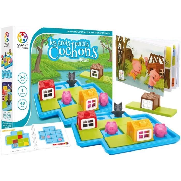 Les Trois Petits Cochons Du Loup - Jeu De Réflexion - Protégez - Livre ...
