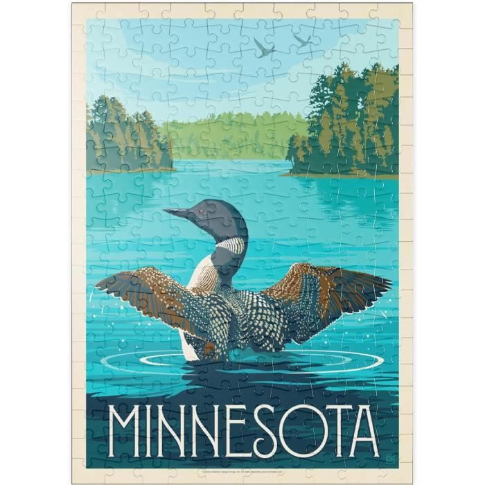 Minnesota : Plongeur Sous-Marin, Affiche Vintage - Premium 200 Pièces ...