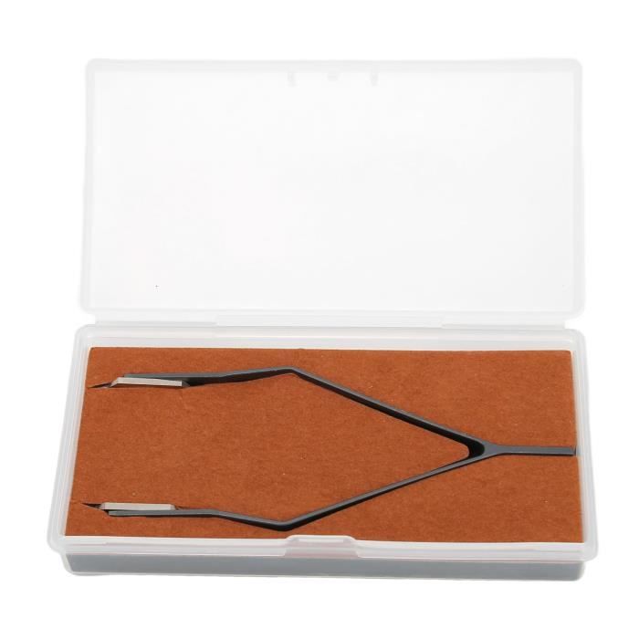 EBTOOLS pince à barre à ressort Pince à épiler en forme de V en acier ...