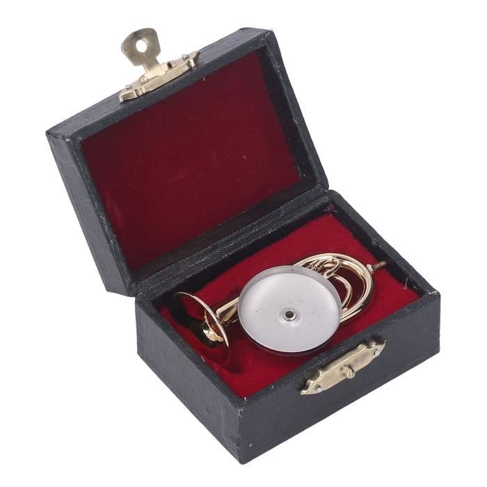 Fdit Modèle de tuba miniature Miniature Tuba Modèle En Laiton Plaqué Or ...